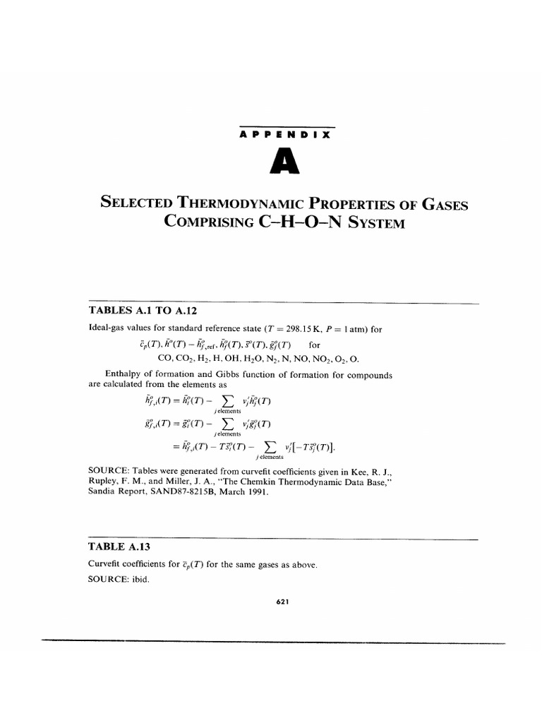 Tables Properties All | PDF | Scientific Phenomena | Thermodynamics