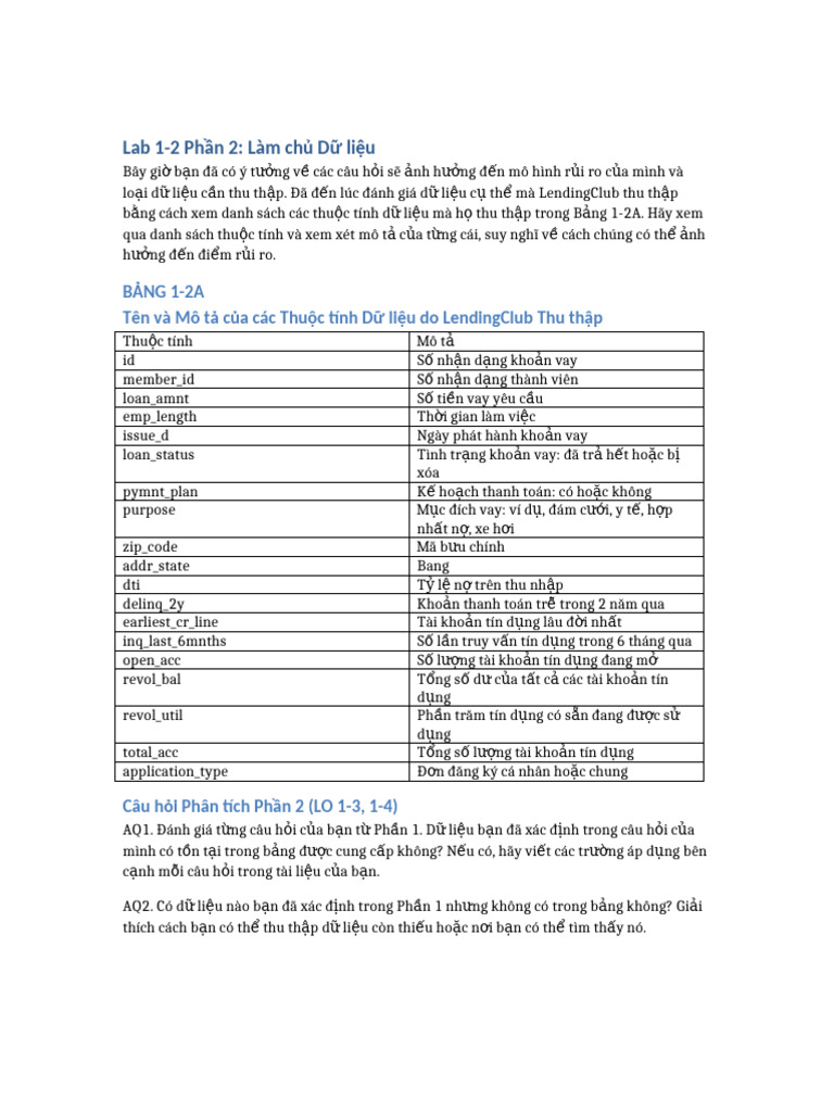Lab 1-2 Phan 2 | PDF