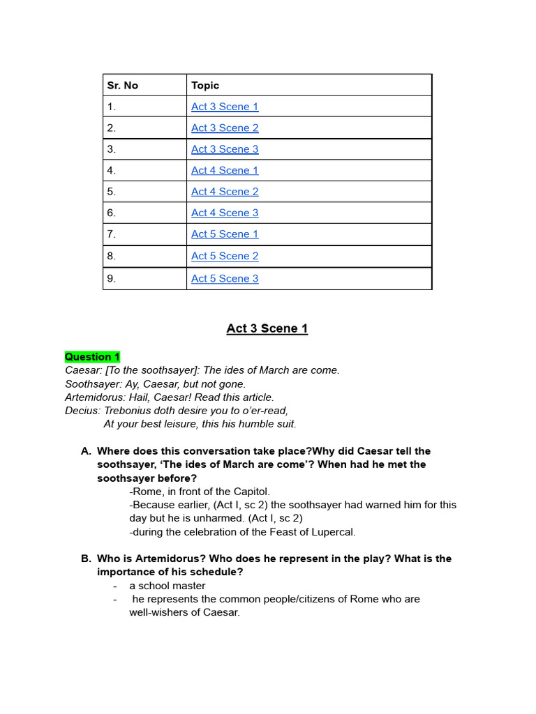 Events Leading to Caesar's Death | PDF | Mark Antony | Augustus