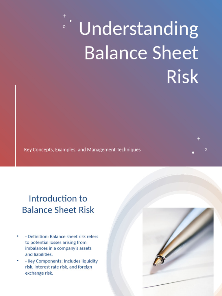 Lecture 5 Balance Sheet Risk Presentation | PDF | Foreign Exchange ...