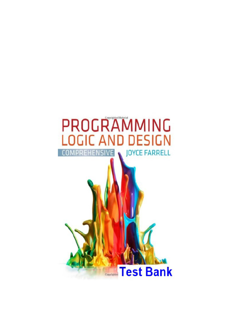 Programming Logic and Design Comprehensive 7th Edition Joyce Farrell ...