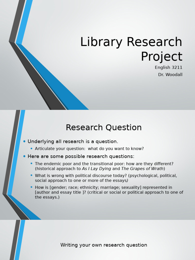 Library Research Assignment3211 | PDF