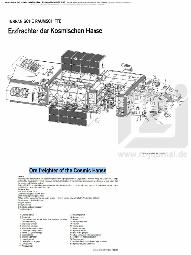 Ore Freighter of The Cosmic Hanse | PDF