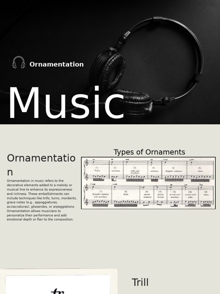 Music Project - Ornamentation | PDF | Musical Compositions | Music Theory