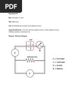 Ohms Law Practical Class 10th | PDF