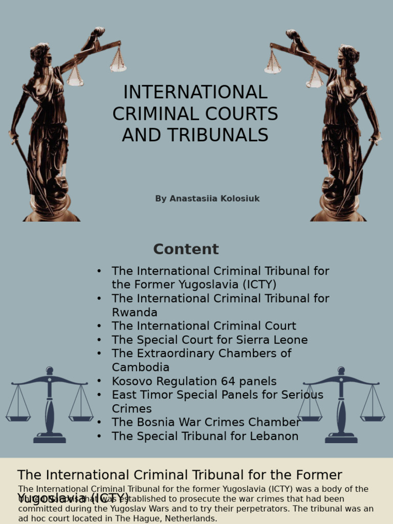 International Criminal Courts and Tribunals | PDF | International ...
