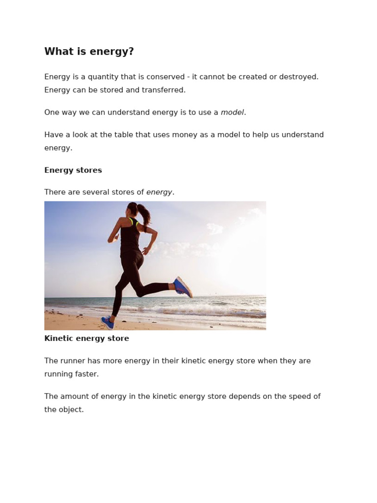 Conservation of Energy Year 9 Science | PDF | Potential Energy ...