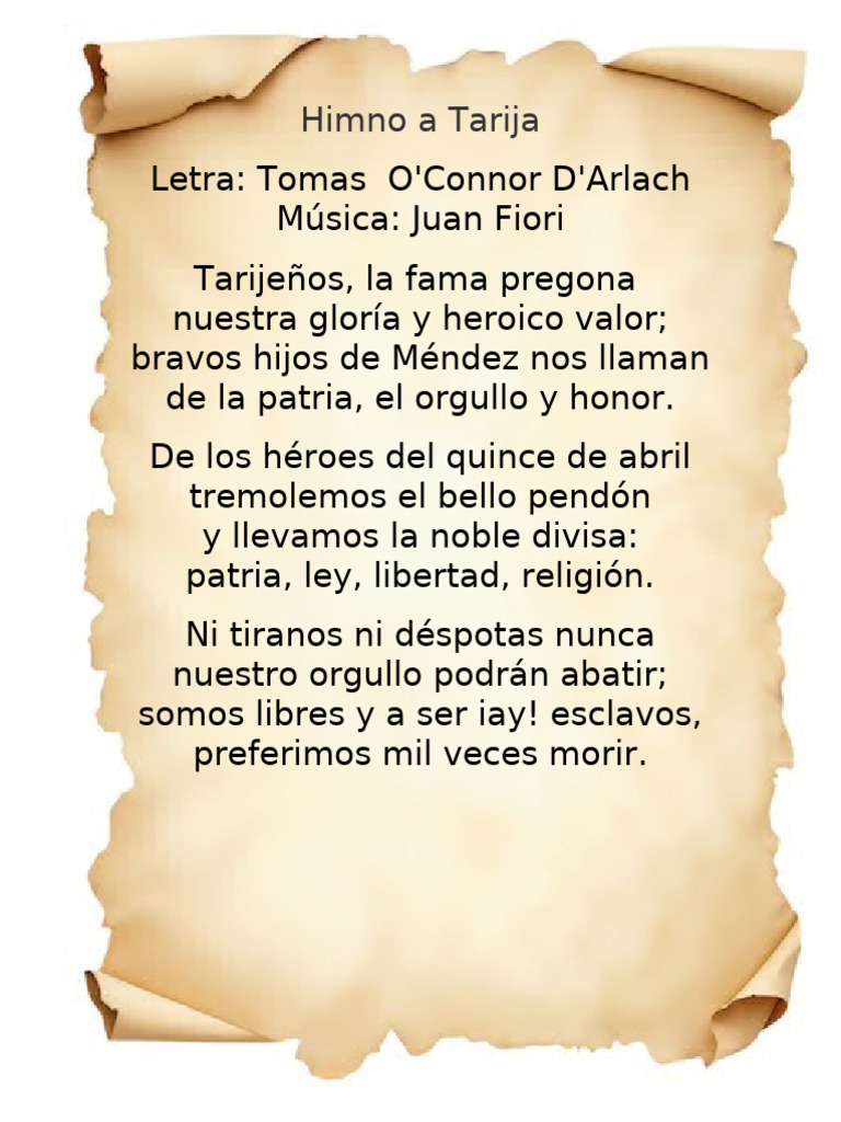 Himno A Tarija | PDF