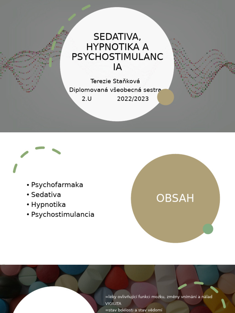 Sedativa, Hypnotika, Psychostimulancia – Kopie | PDF