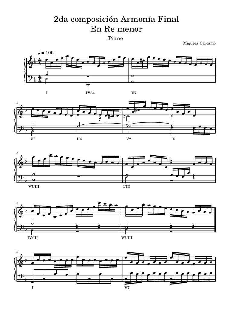 2da Composición Armonía | PDF