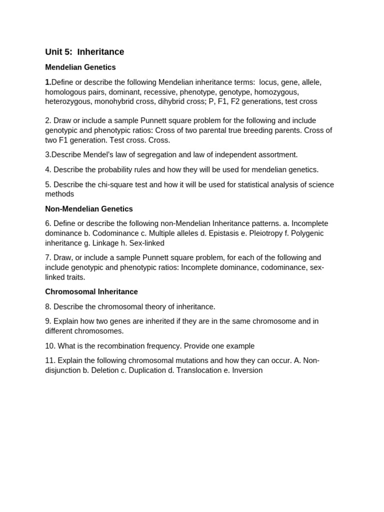 AP BIology Review Unit 5 | PDF