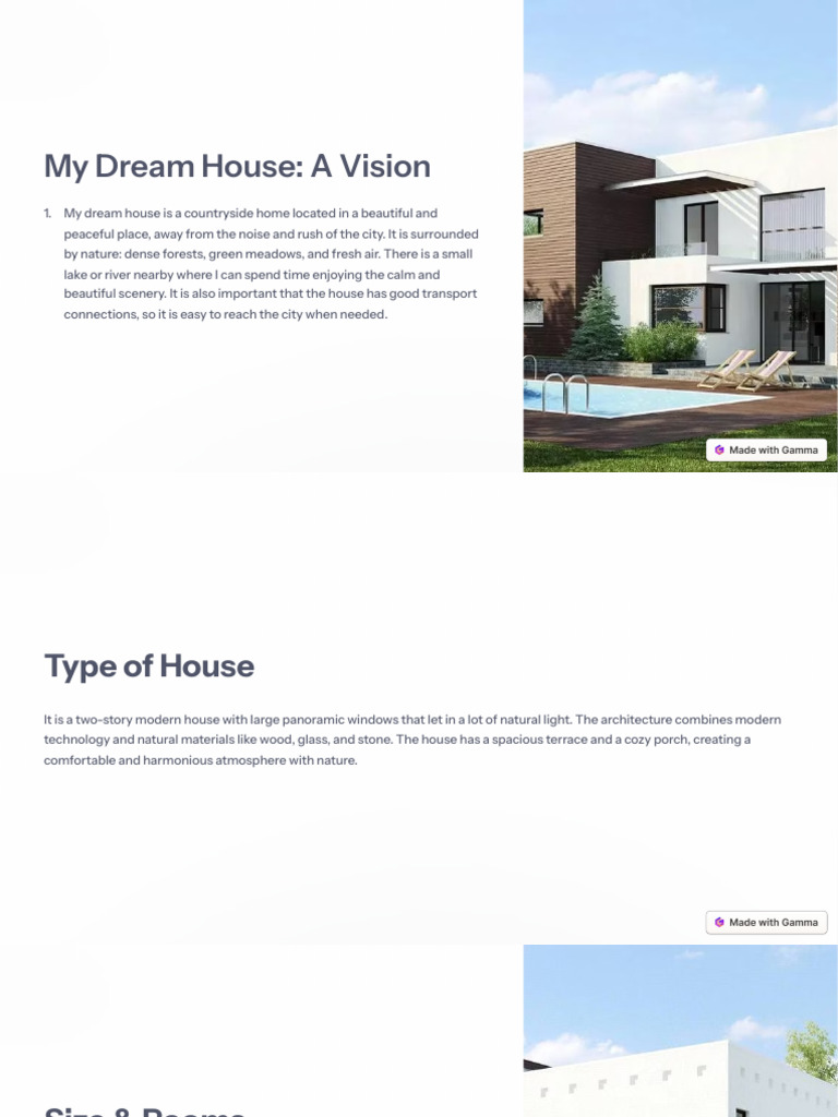 My Dream House A Vision | PDF