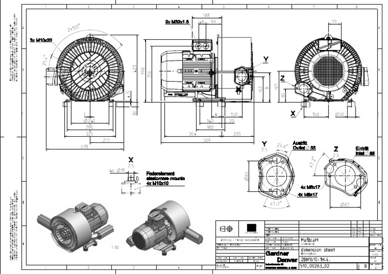 Air Blower GA Drawing | PDF