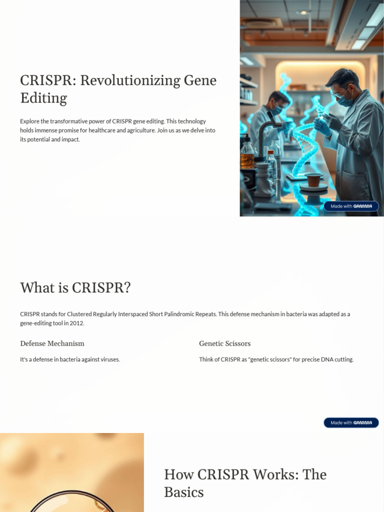 CRISPR Gene Editing: Promise and Ethics | PDF | Crispr | Designer Baby