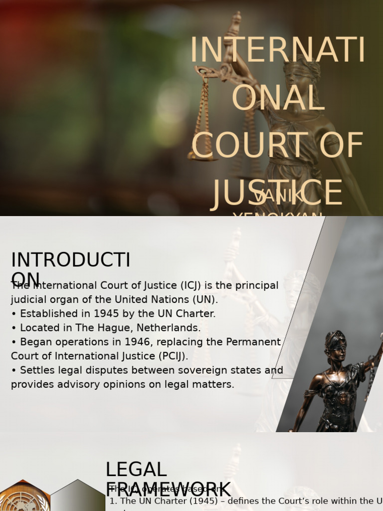 Overview of the International Court of Justice | PDF | Justice | Crime ...