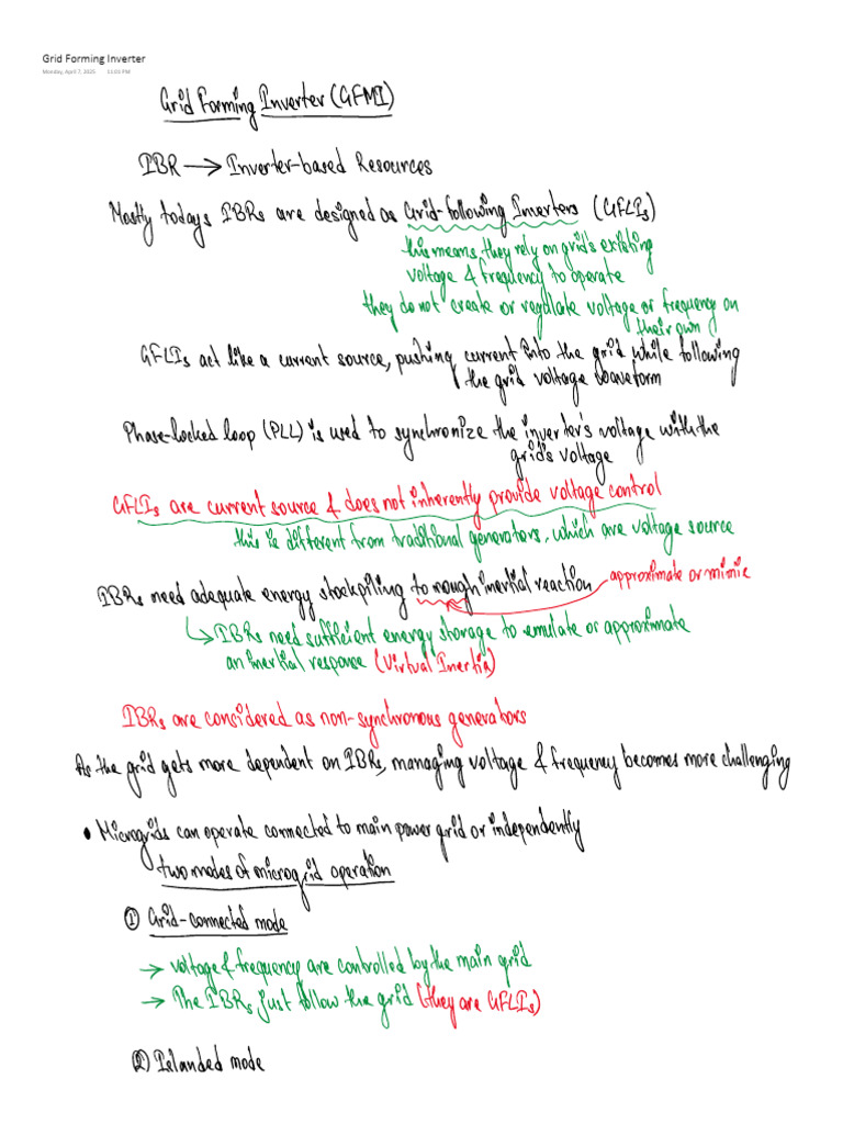 Grid Forming Inverter | PDF