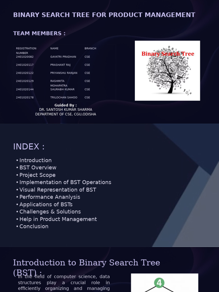 Binary Search Tree For Product Management | PDF | Database Index ...