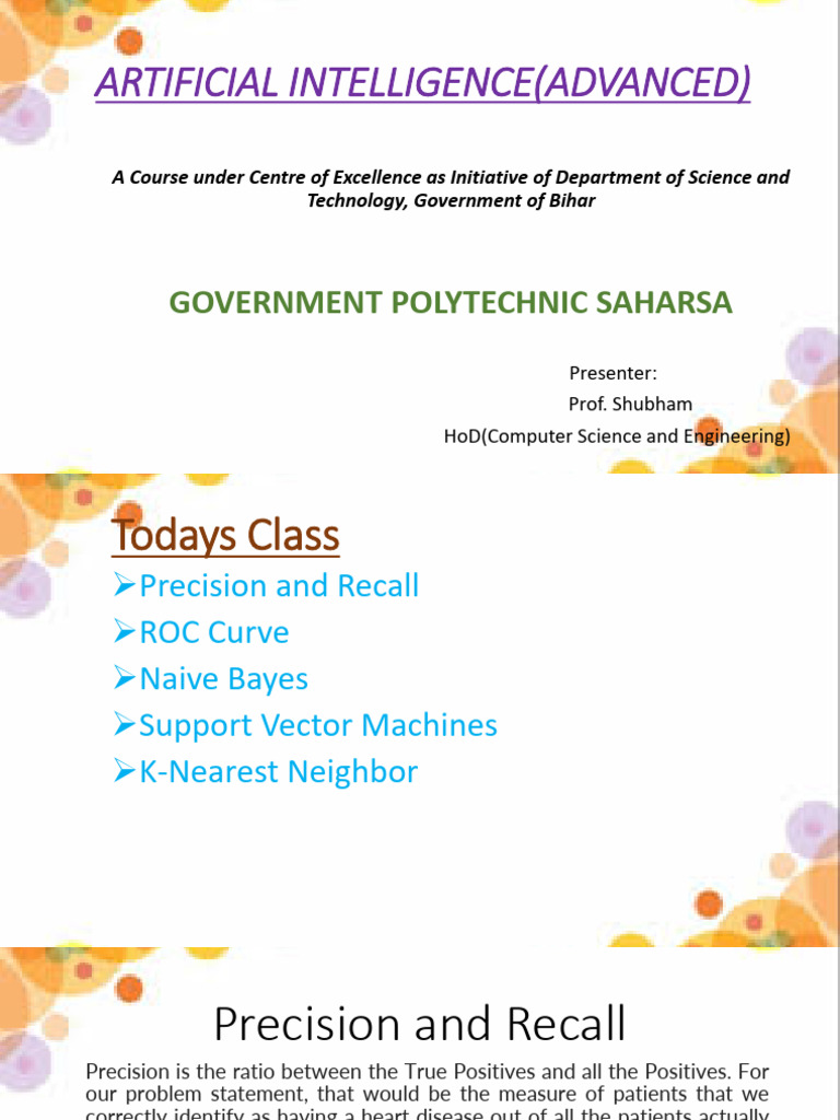 Artificial Intelligence Lec 3 | PDF | Receiver Operating Characteristic | Artificial Intelligence