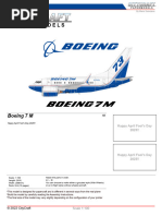 Boeing 727 Papercraft Template Guide | PDF