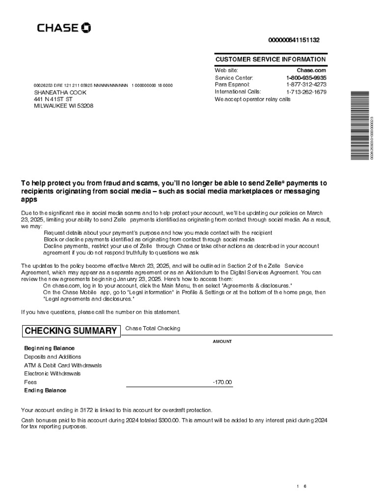 February Chase Statement | PDF | Transaction Account | Debit Card