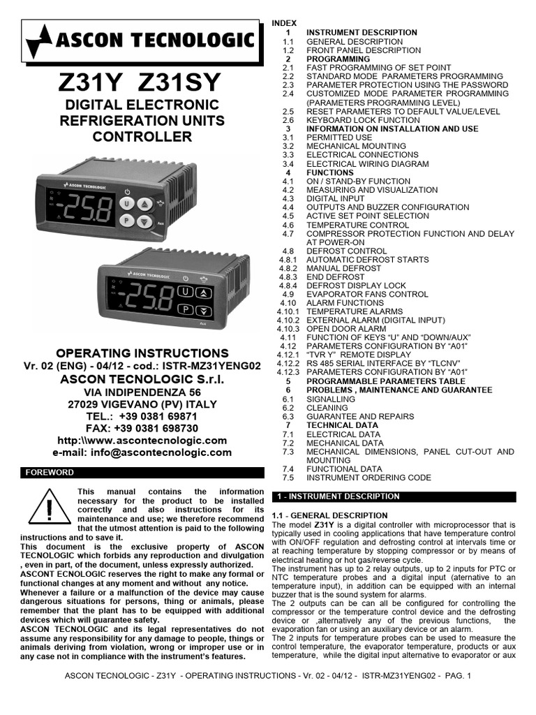 Z31y Ins en | PDF | Parameter (Computer Programming) | Power Supply