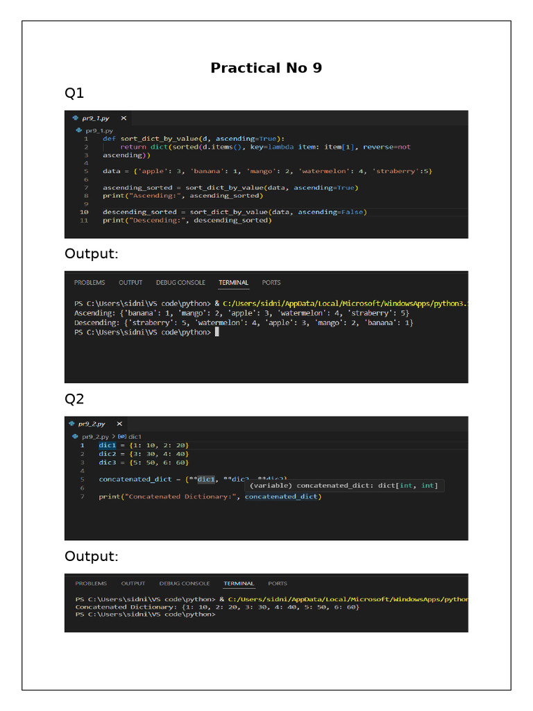 Practical No 9-14 | PDF