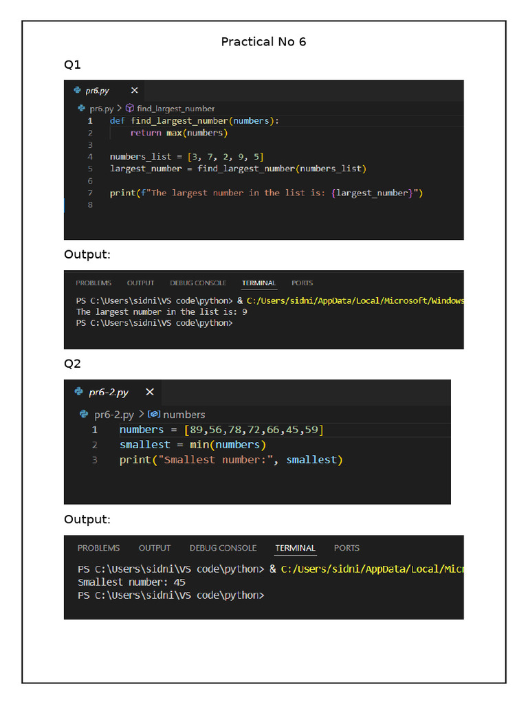 Practical No 6-8 | PDF