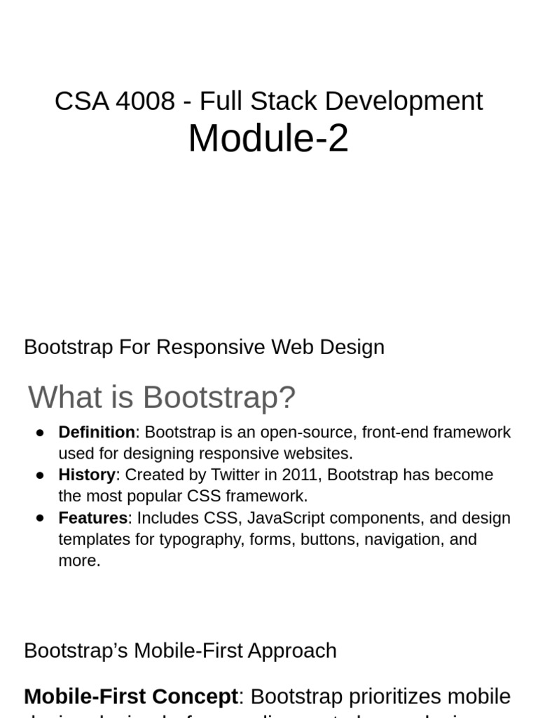 CSA 4008 - Modue-2 Full Stack Development-1 | PDF | Document Object ...