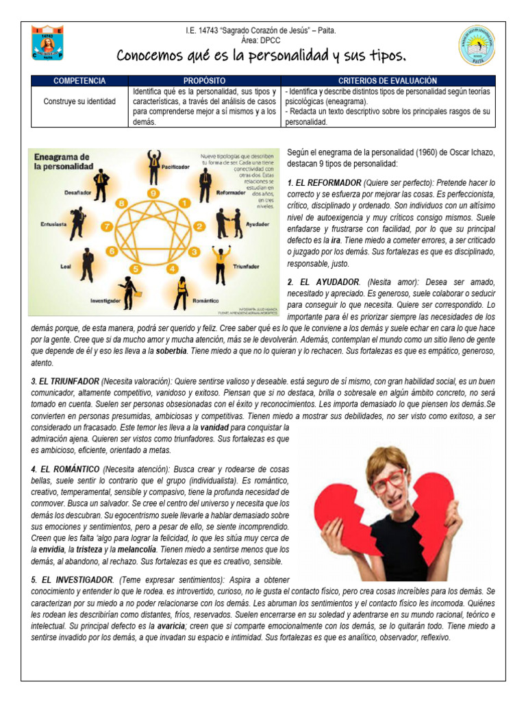 Tipos de Personalidad y Psicopatía | PDF | Psicopatía | Las emociones