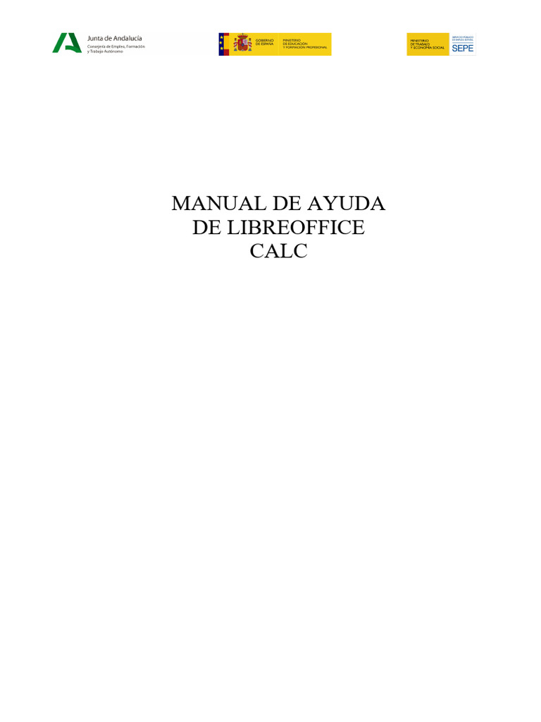 c1 1 Creacion Documentos Calc INT | PDF | Interfaces gráficas de usuario | Informática