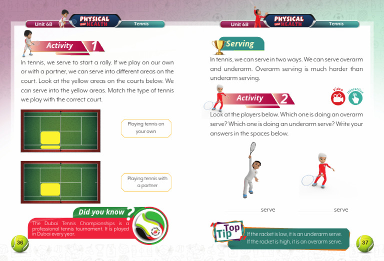 PE Grade 4 Tennis Lesson 2 | PDF