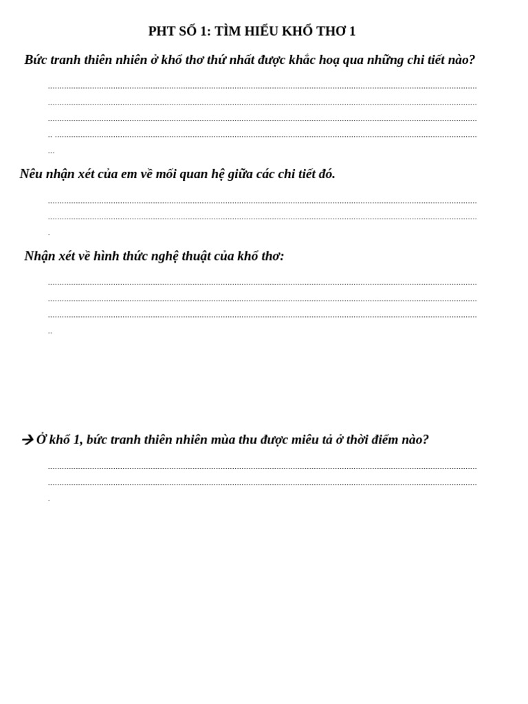 PHT SỐ 1 | PDF