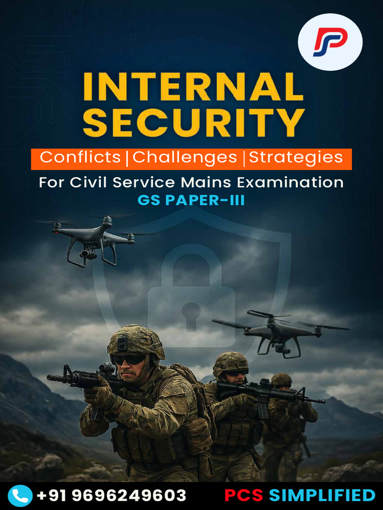 Internal Security For UPSC GS Paper 3 PCS Simplified English Medium | PDF