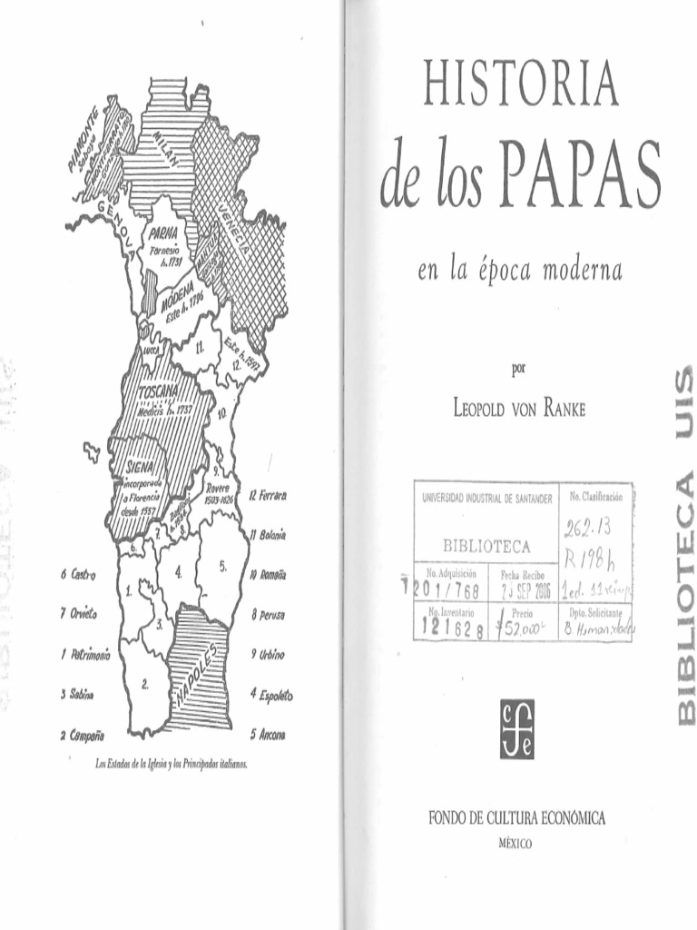 Ranke Historia de Los Papas | PDF