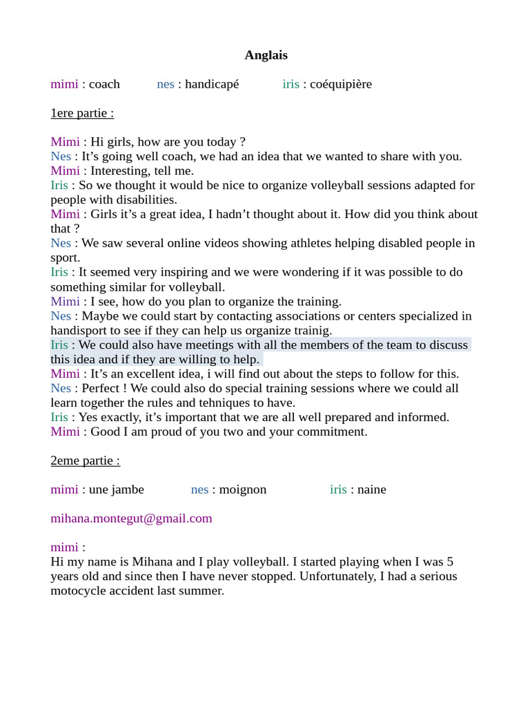 Anglais Oral | PDF