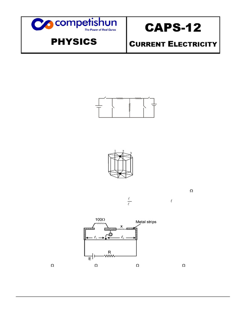 CAPS-12: Physics | PDF | Electronic Engineering | Electronics
