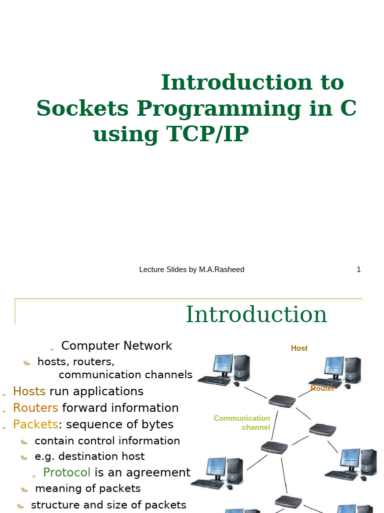 Unit-III Part1 About Scoket, Elementary Sockets | PDF | Network Socket | Port (Computer Networking)