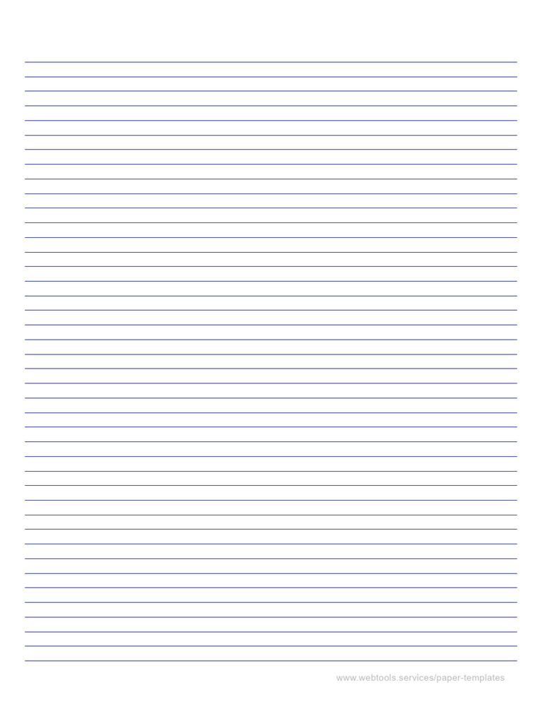 Narrow Ruled Paper Narrow A4 | PDF