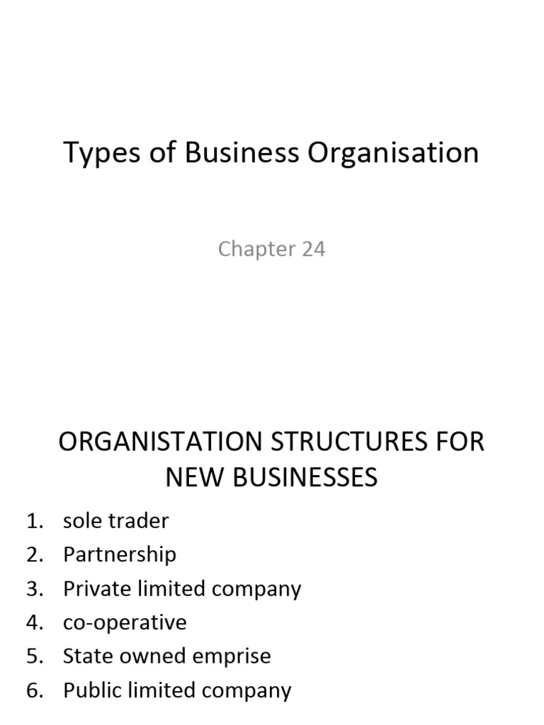 Types of Business Organizations Explained | PDF | Partnership | Dividend