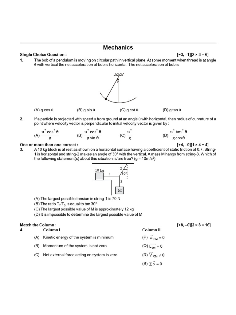 2-Physics - IRP - Quiz (4 To 6) | PDF | Force | Acceleration