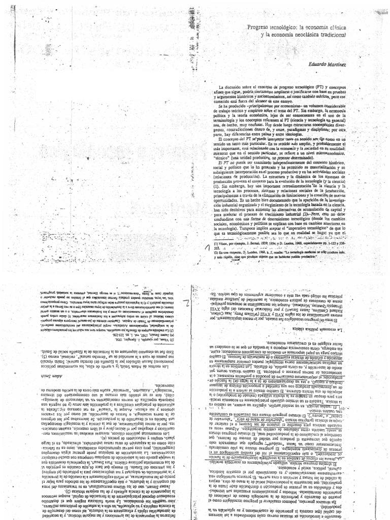 MARTINEZ - Progreso Tecnológico | PDF