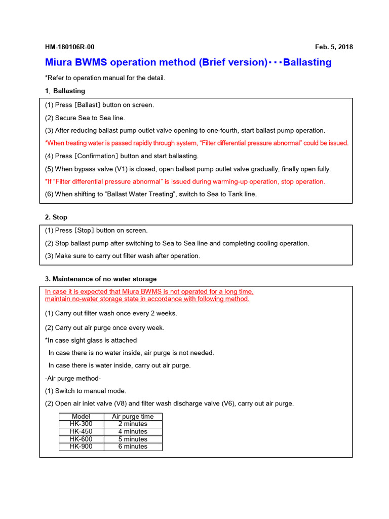 Bwms 2018 Vol.41-Rev2 en | PDF | Pump | Valve