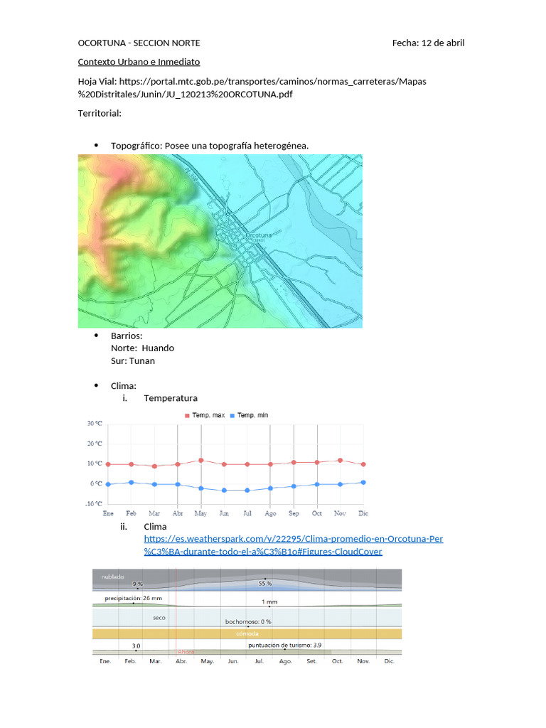 Características y Atractivos de Orcotuna | PDF
