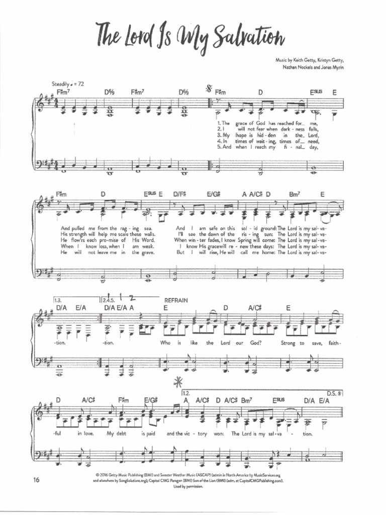 The Lord Is My Salvation | PDF