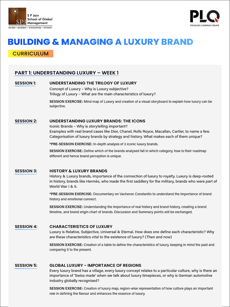 Characteristics of Luxury Brands | PDF | Brand | Brand Management