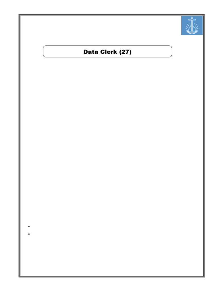 Data Clerks - MARCH 2025 | PDF