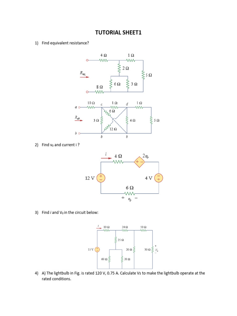 Tutorial 1 Tut1 | PDF