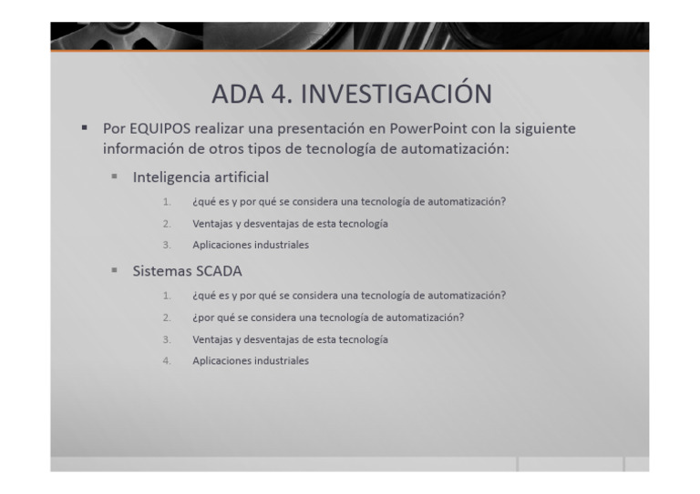 ADA 4 APM Tecnologías | PDF