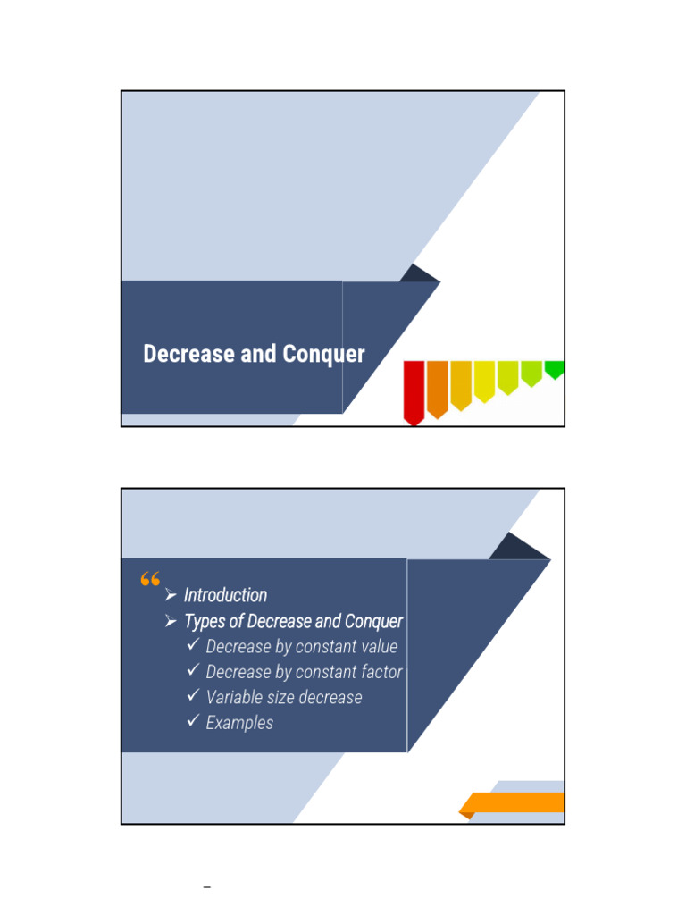 W07 Decrease and Conquer Lecture 12 12032025 104026am | PDF | Computational Science ...