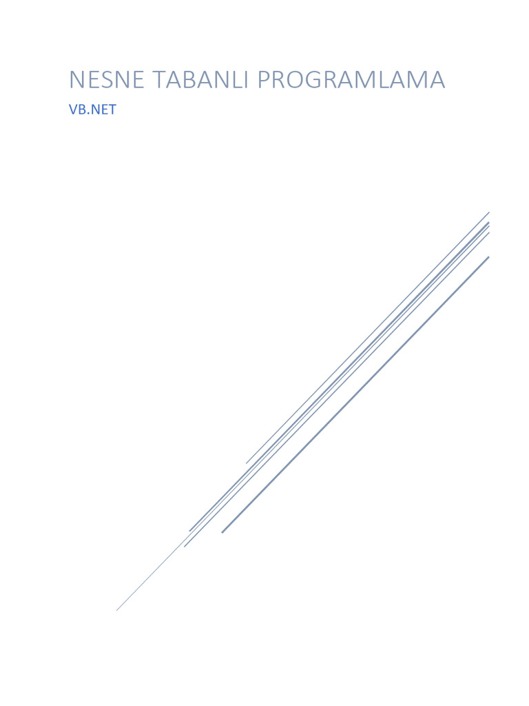 Nesne Tabanlı Programlama | PDF